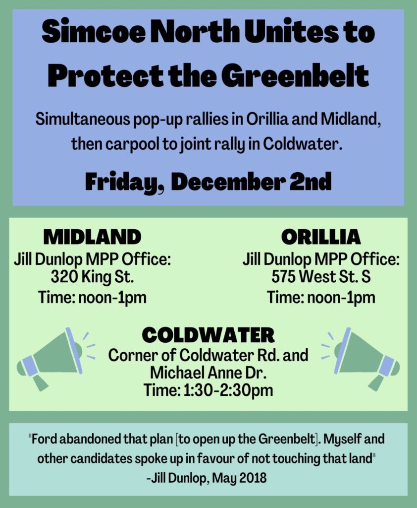 Simcoe North Unites to Protect the Greenbelt | Sustainable Orillia