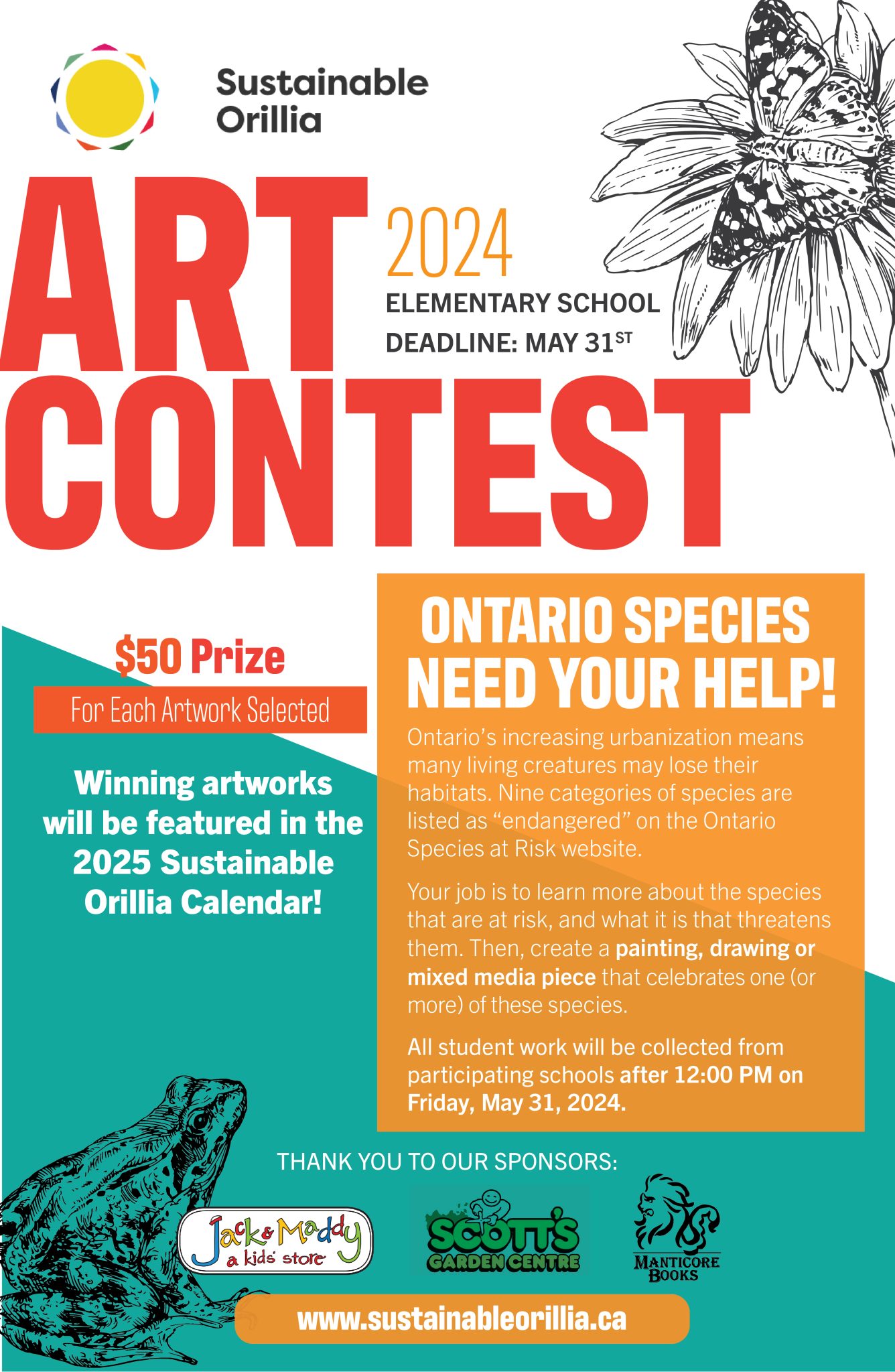 Just a month left in Sustainable Orillia’s student art contest ...
